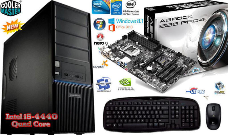 Offerta Pc Desktop Professionale Intel i5-4440 Quad Core Miglior Prezzo Offerta Pc Desktop Professionale Intel i5-4440 Quad Core Miglior Prezzo