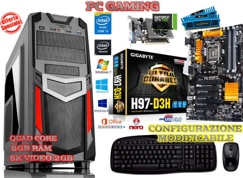 Offerta Pc Roma Computer Gaming | Intel i5 Quad Core Computer Italia 06 ...